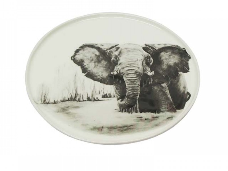 African Creative :: Ceramic Elephant Plate