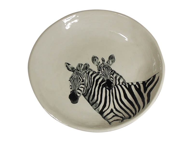 Zebra Decor Bowl at James Vanhorn blog