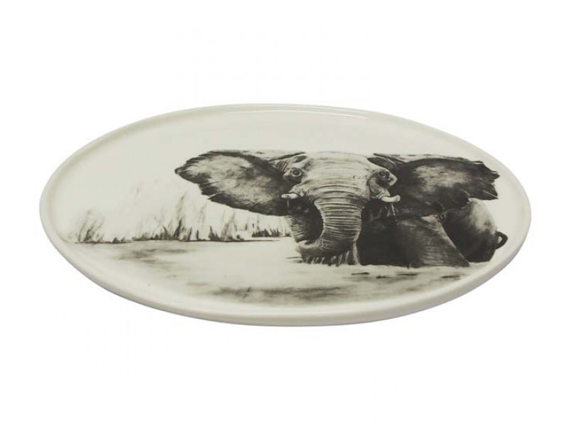 African Creative :: Ceramic Elephant Plate